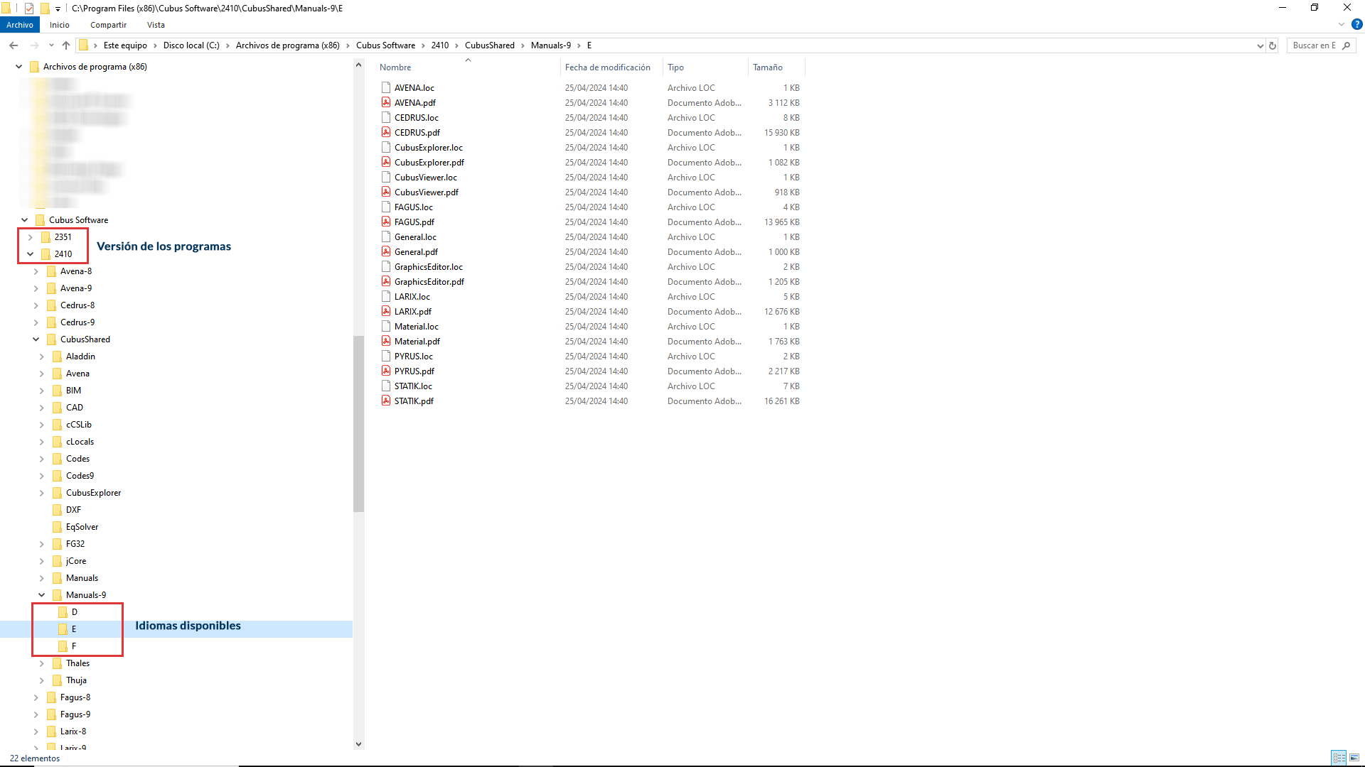 ¿Dónde puedo encontrar los manuales de los programas que tengo instalados? – Cubus-Software España