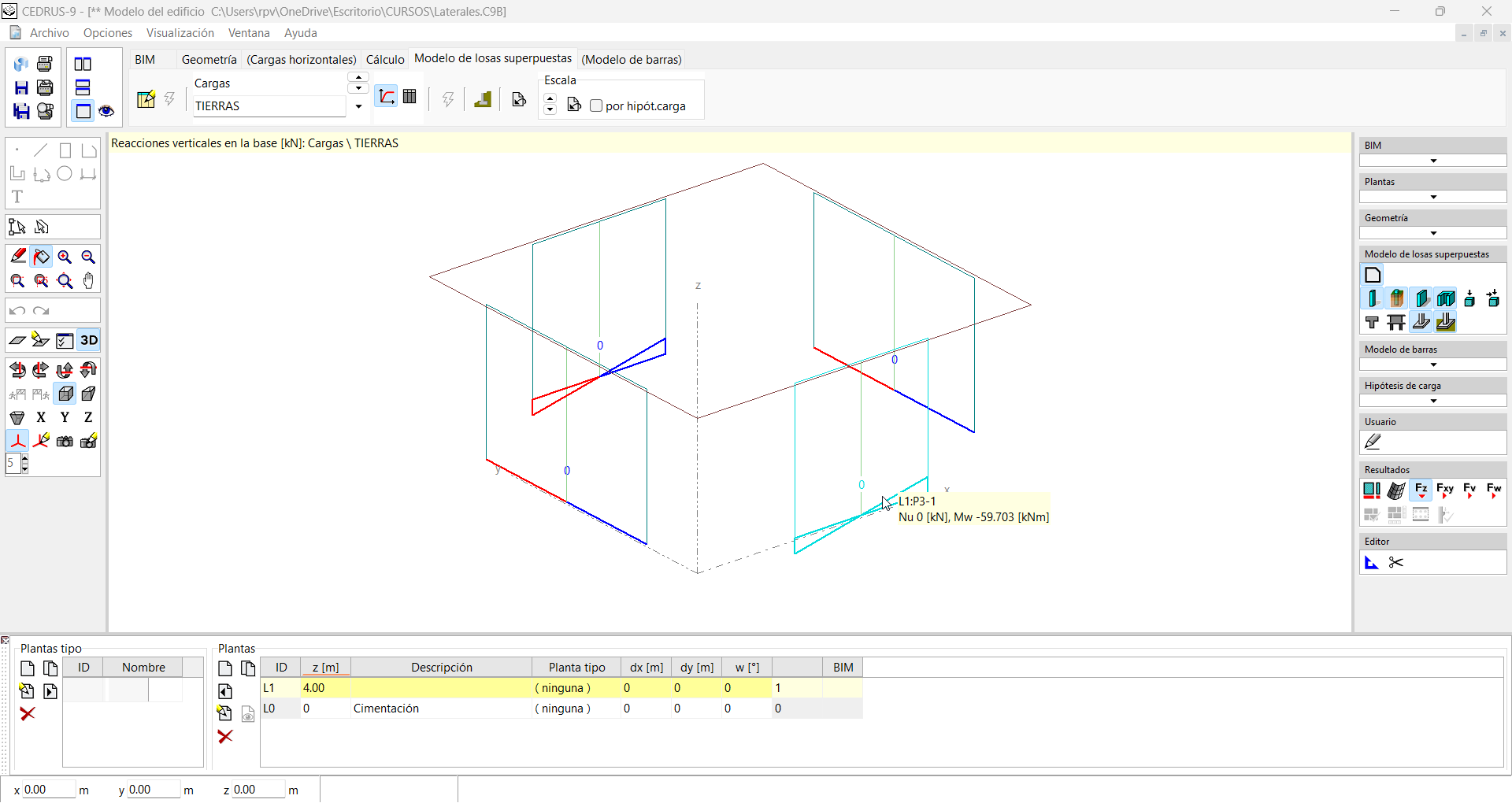 ¿Cómo considerar las cargas de empuje de tierras en muros de edificios? – Cubus-Software España